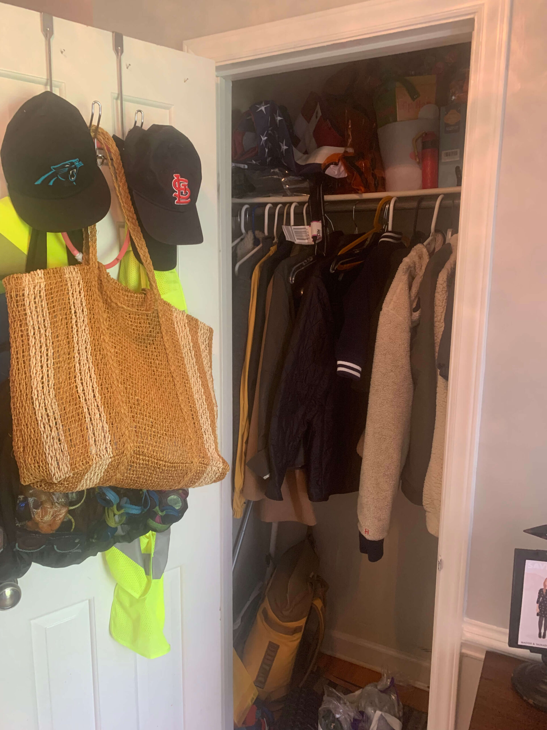 Creative Ideas for an Organized Entryway Coat Closet - Organized Marie